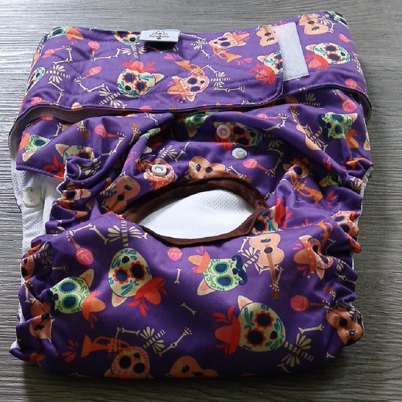 Cutebone | Dog | Cutebone Purple Skull Print Female Dog Diaper Sz Xl ...